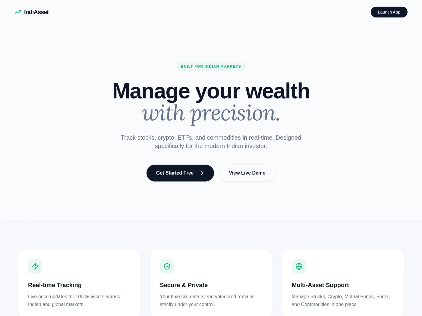 IndiAsset Tracker
