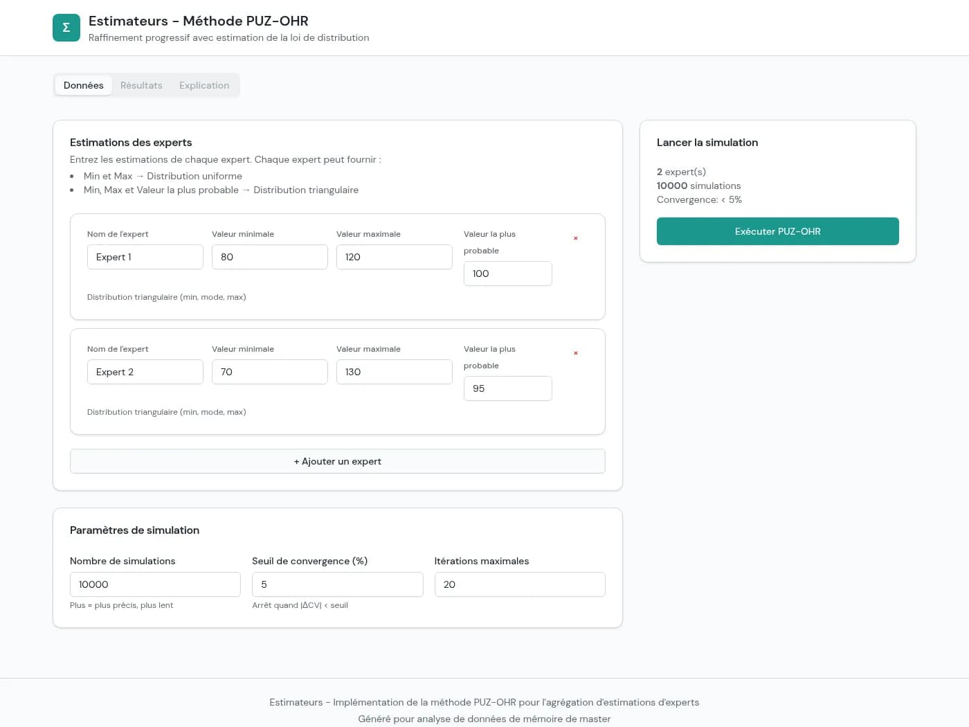 Indicateur Expert Refinement