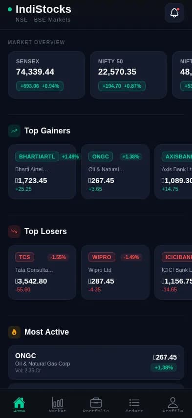 IndiStocks Trade App