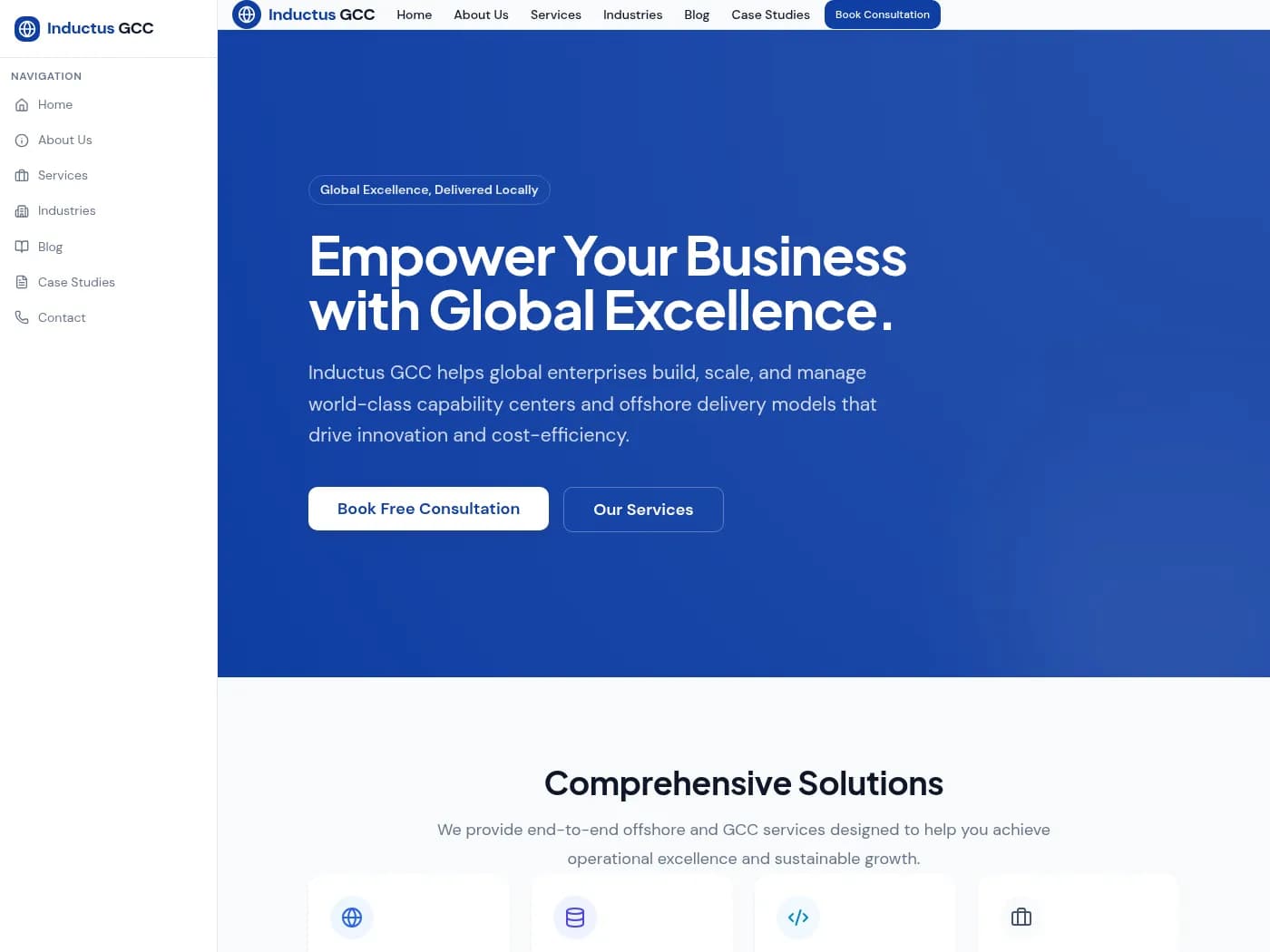 Inductus GCC Corporate Site