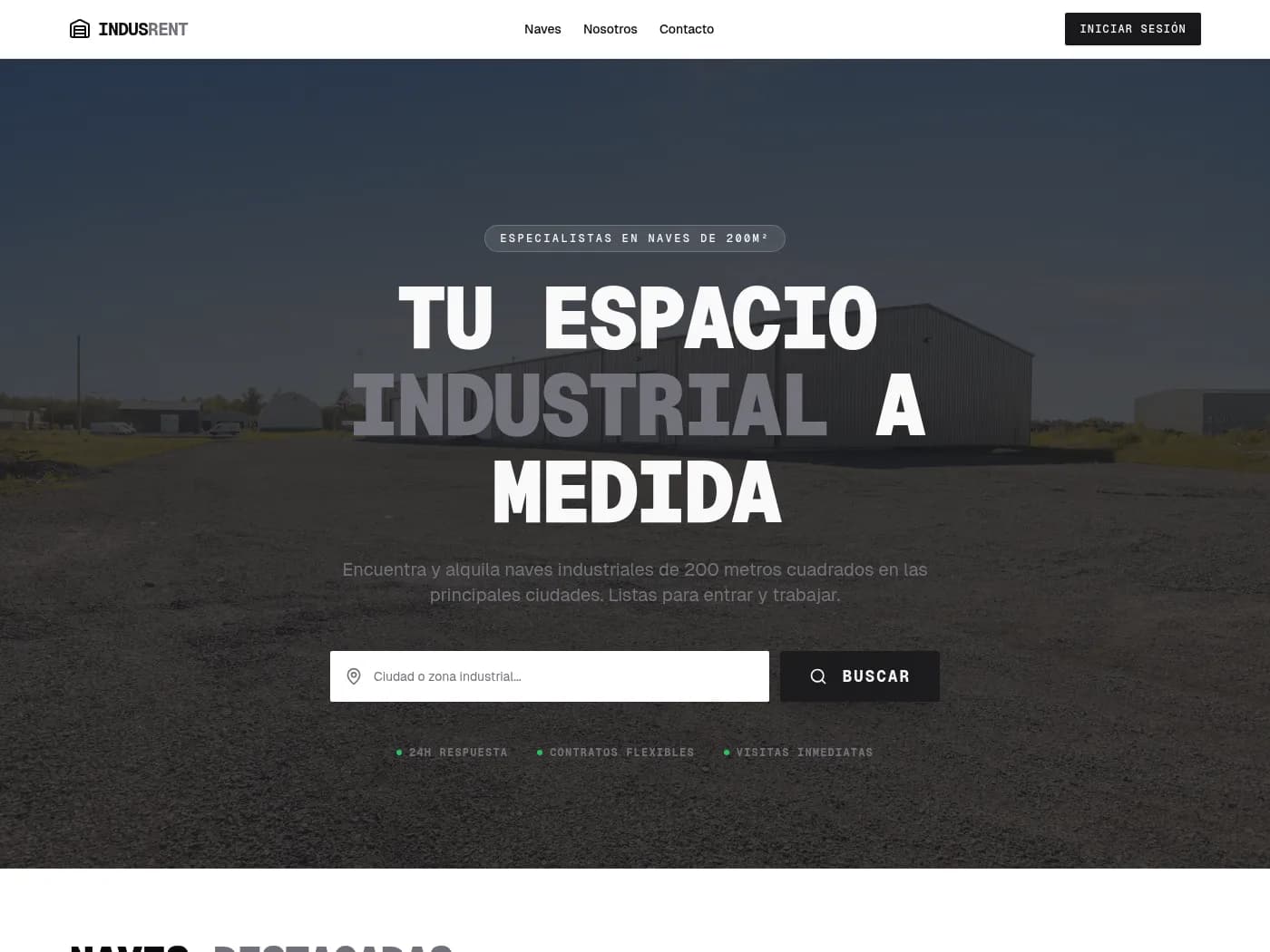 Industrial Space Rental Web