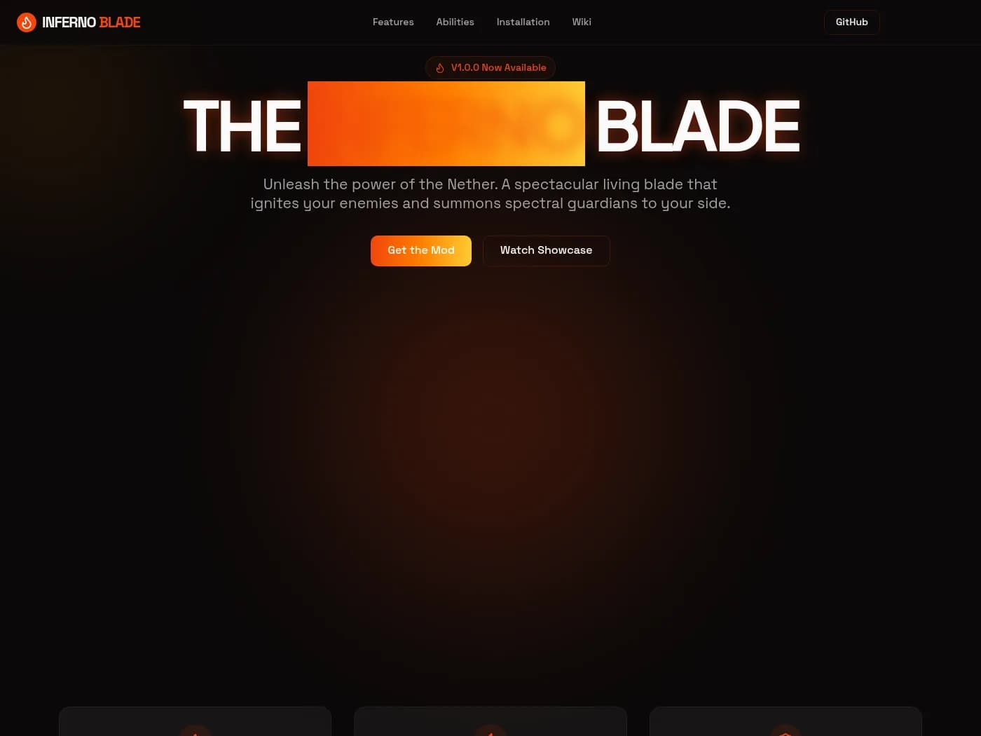 Inferno Blade Mod
