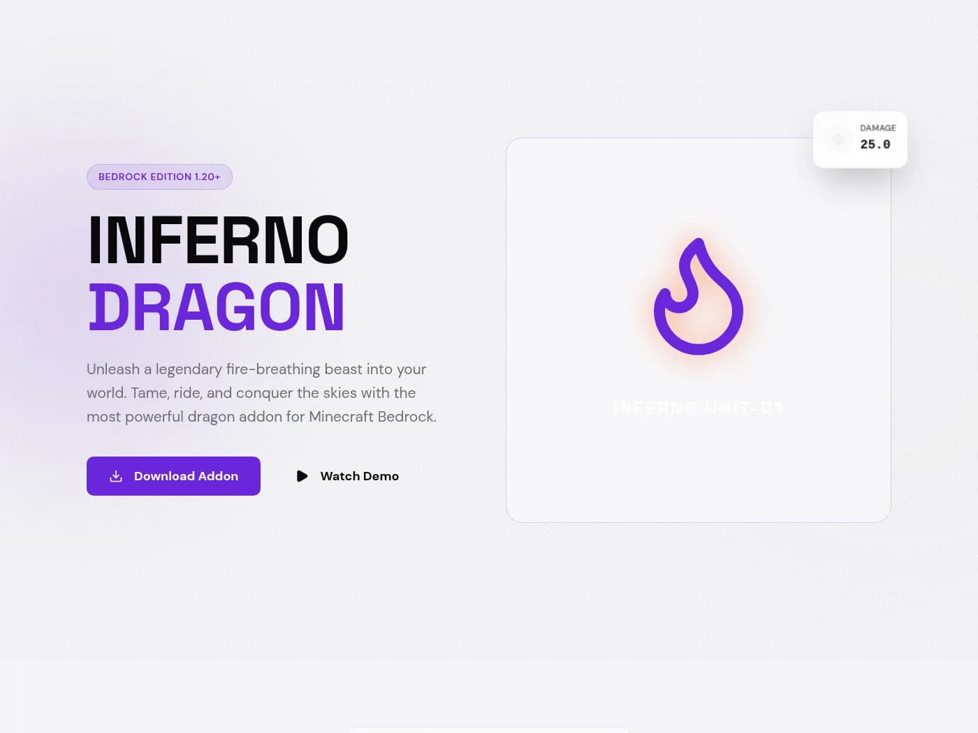 Inferno Dragon Addon