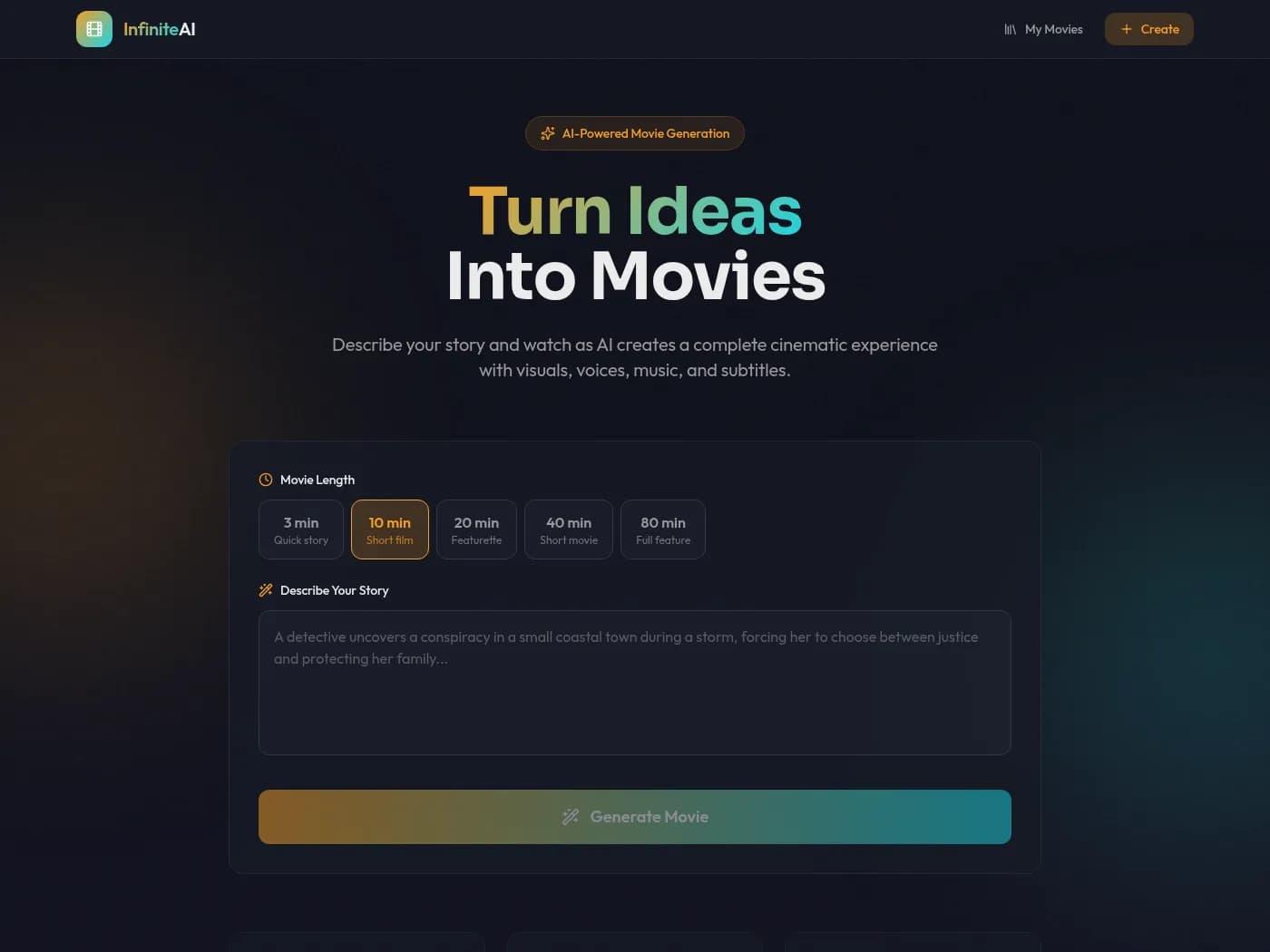 Infinite AI Movie Studio