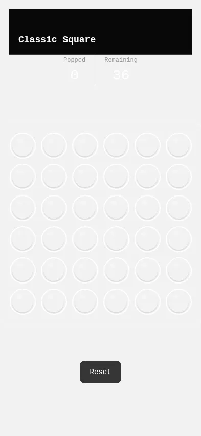 Infinite Pop It App