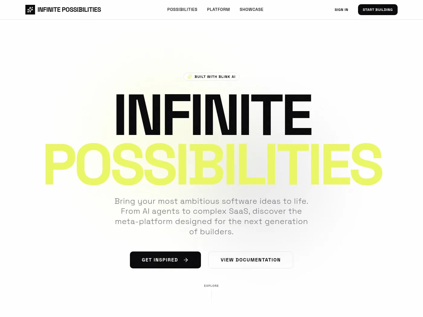 Infinite Possibilities