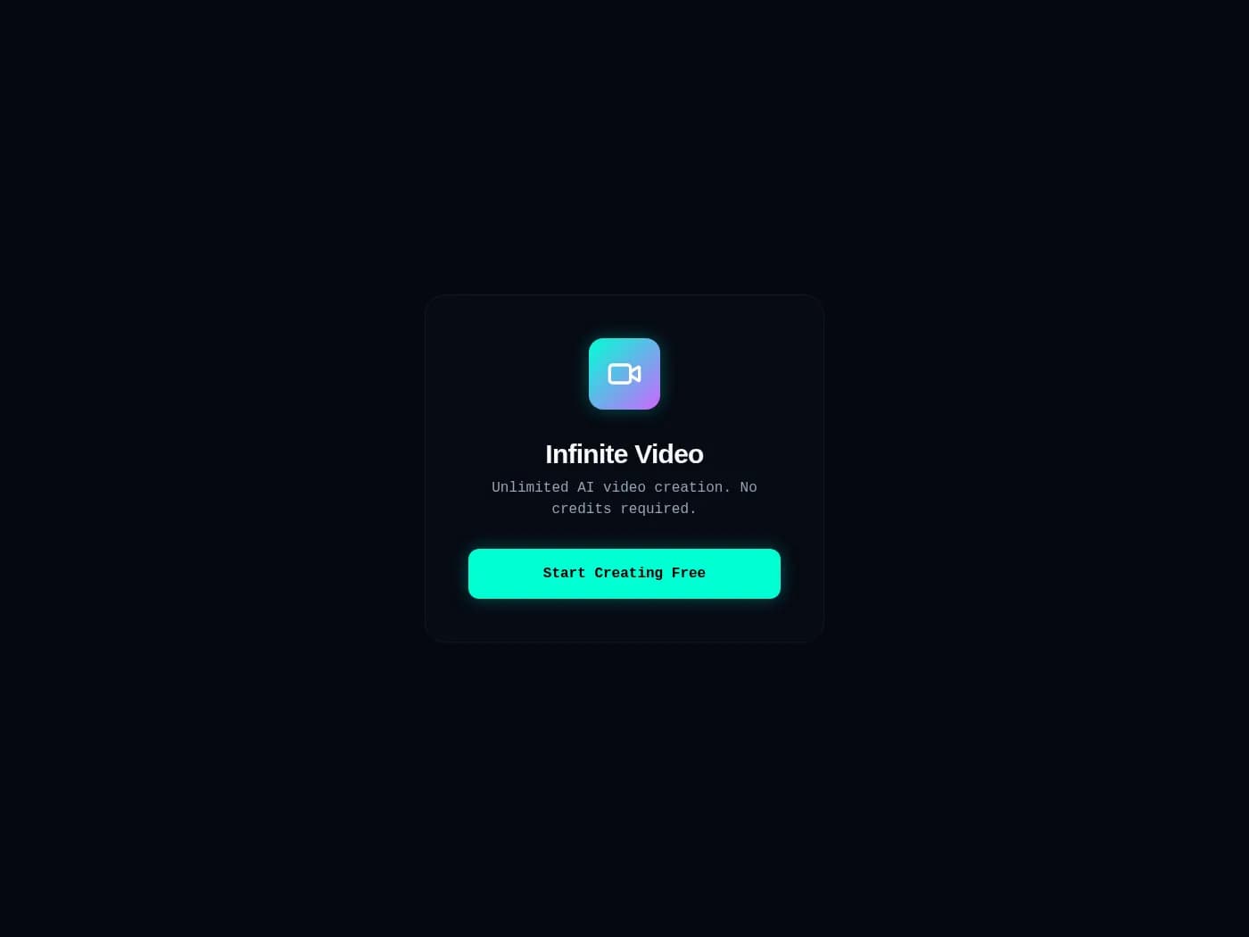 Infinite Scene Video Maker