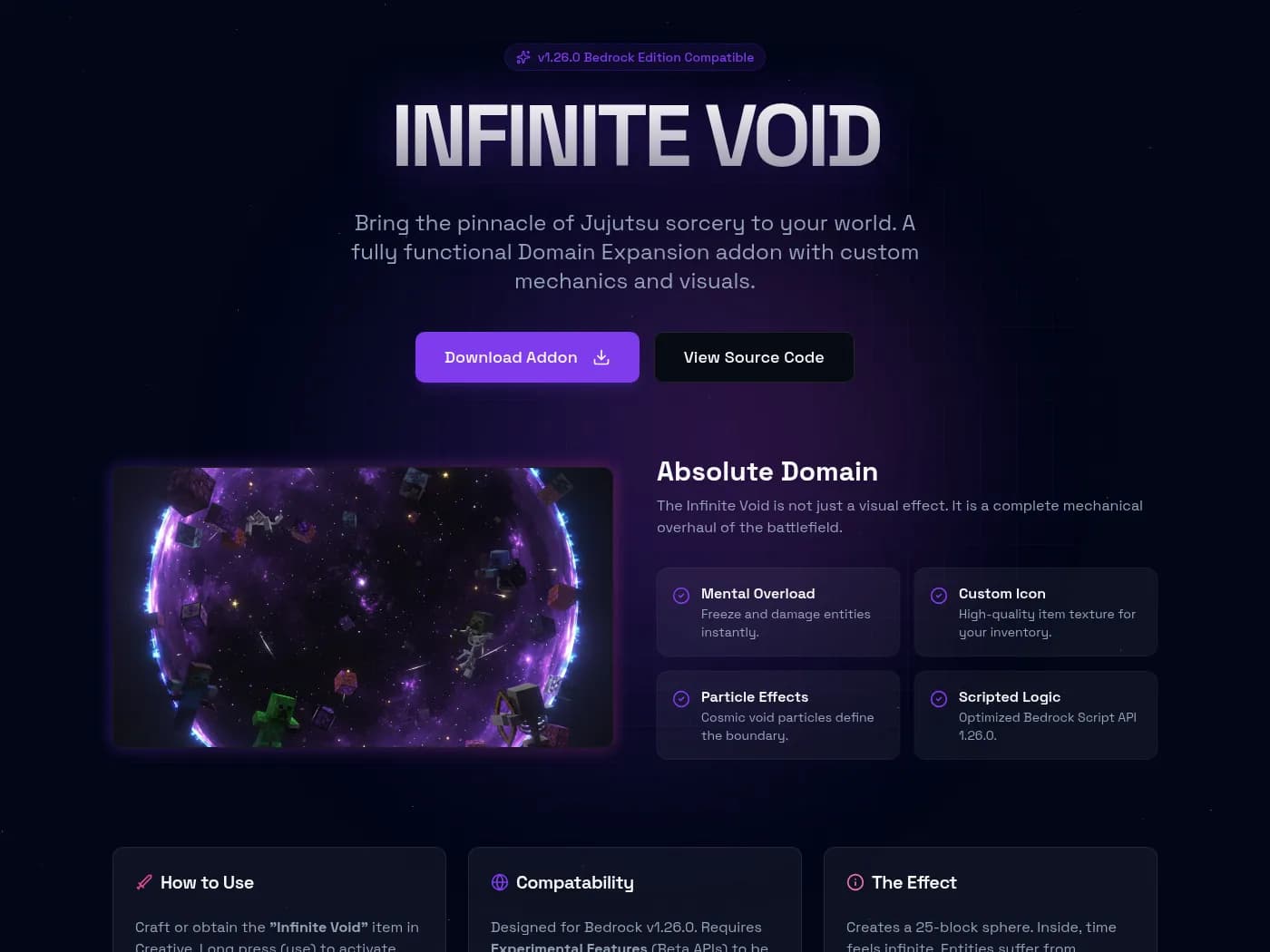 Infinite Void Addon
