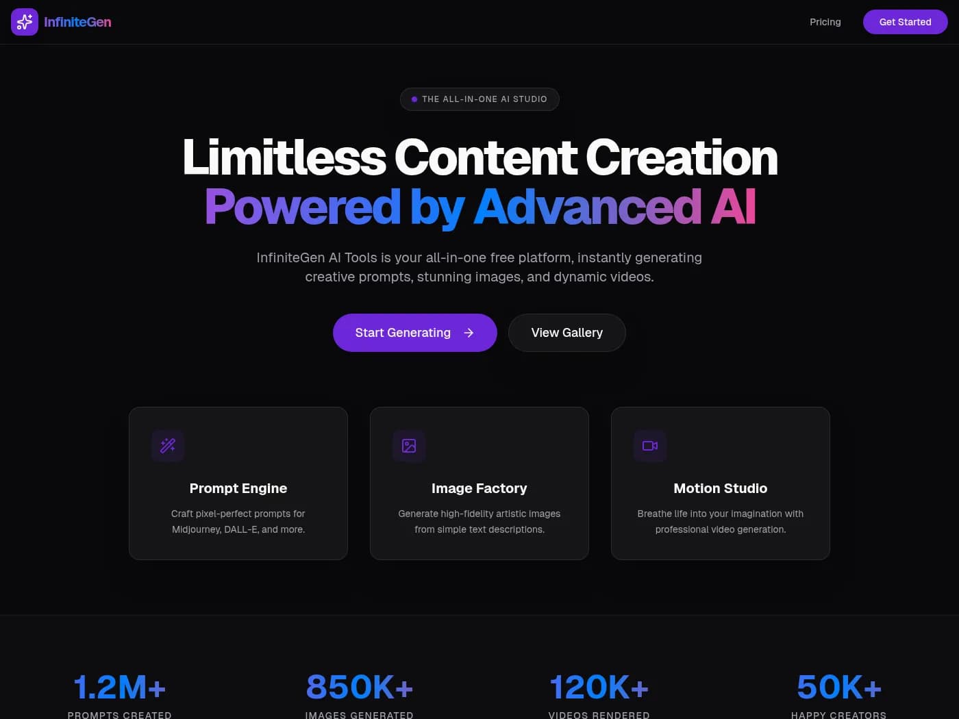 InfiniteGen AI Tools
