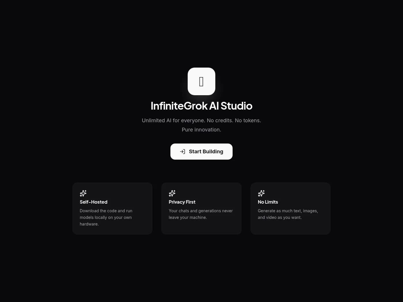 InfiniteGrok AI Studio