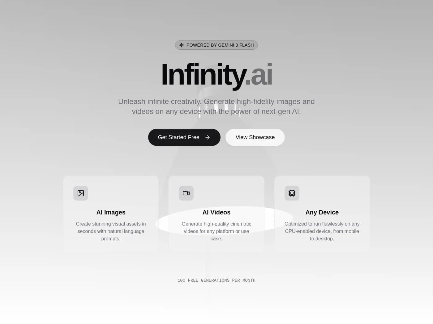 Infinity.ai Creator