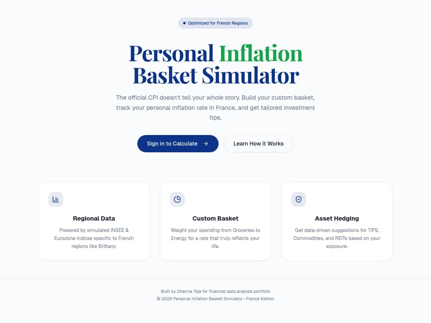 Inflation Basket Simulator