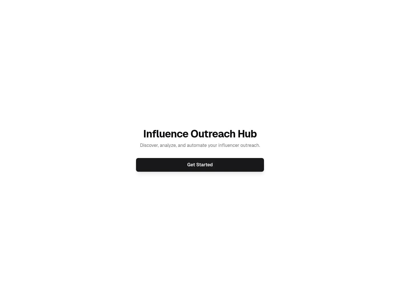 Influence Outreach Hub