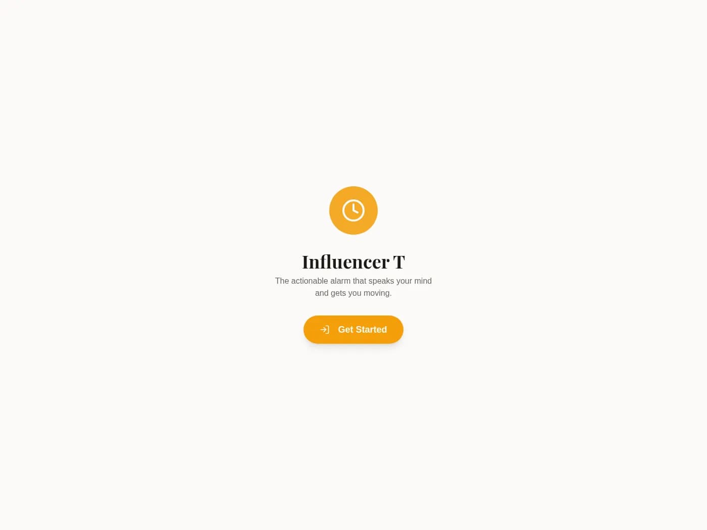 Influencer T Alarm