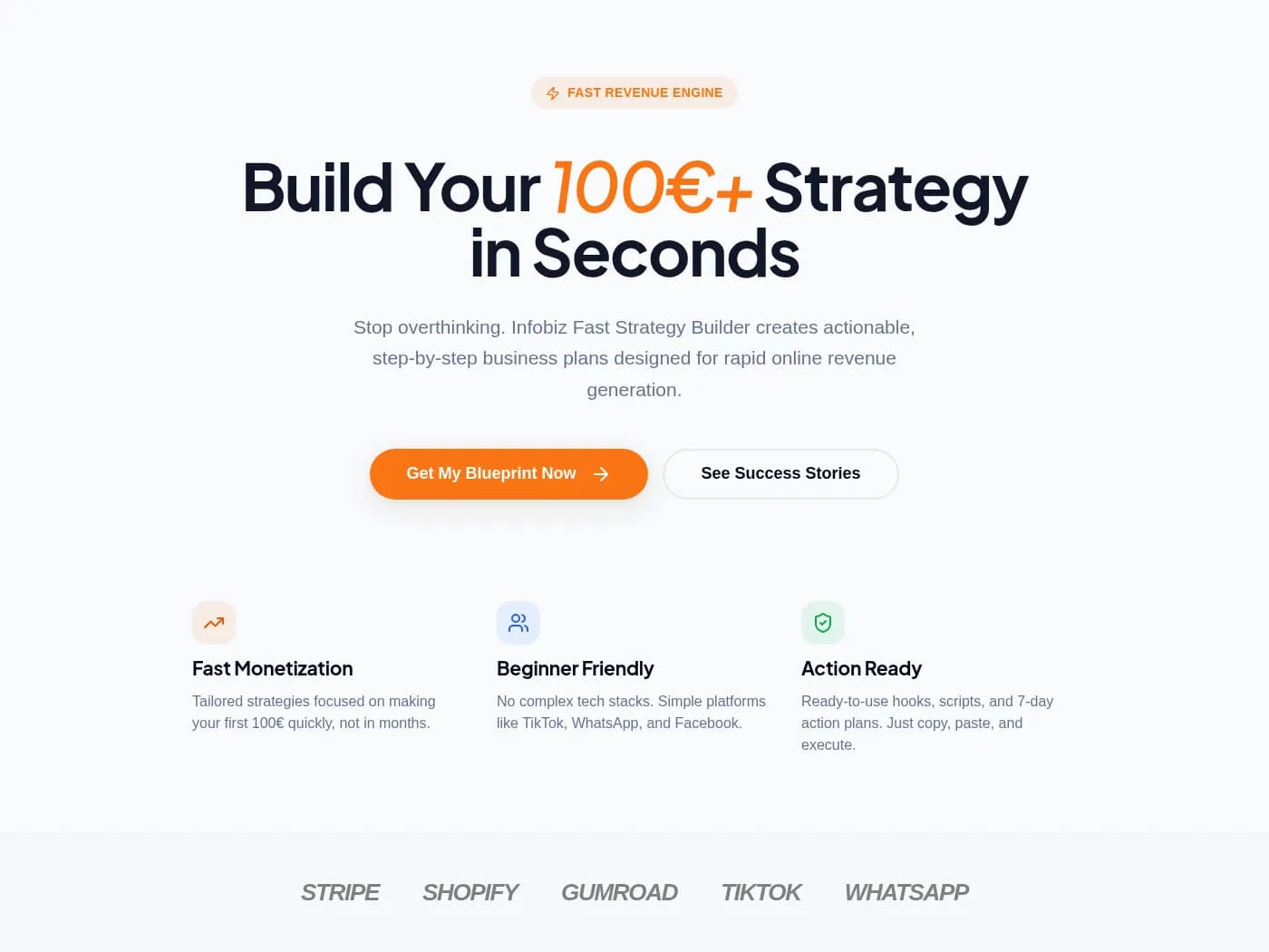 Infobiz Fast Strategy Builder
