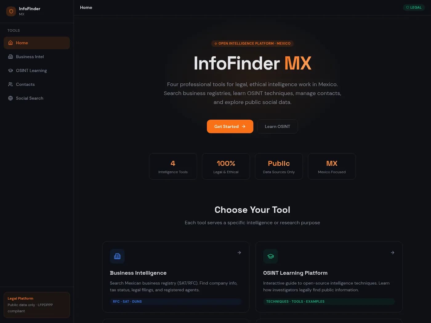 InfoFinder MX