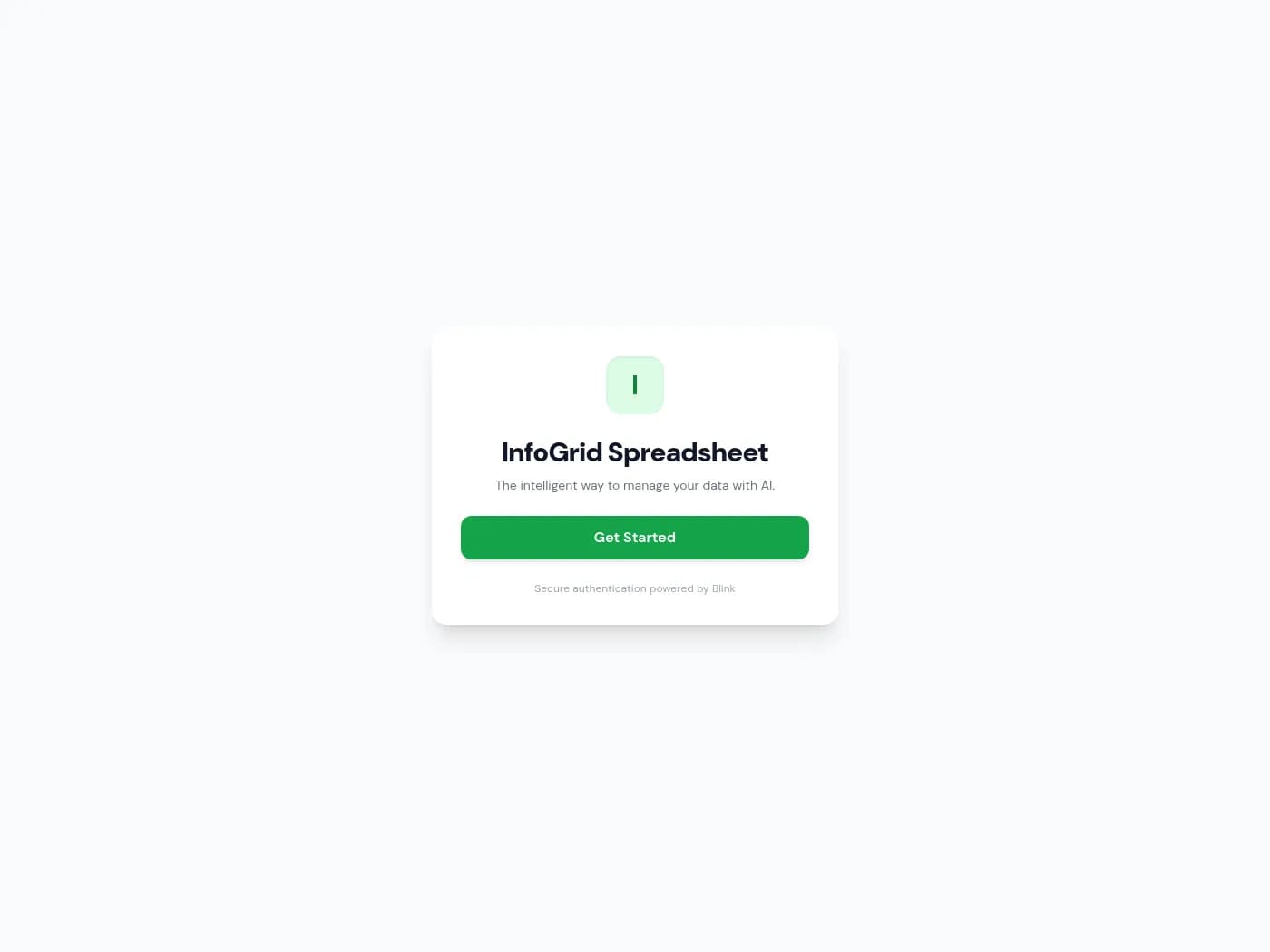 InfoGrid Spreadsheet