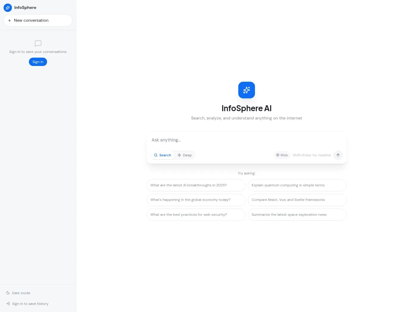 InfoSphere AI Chat
