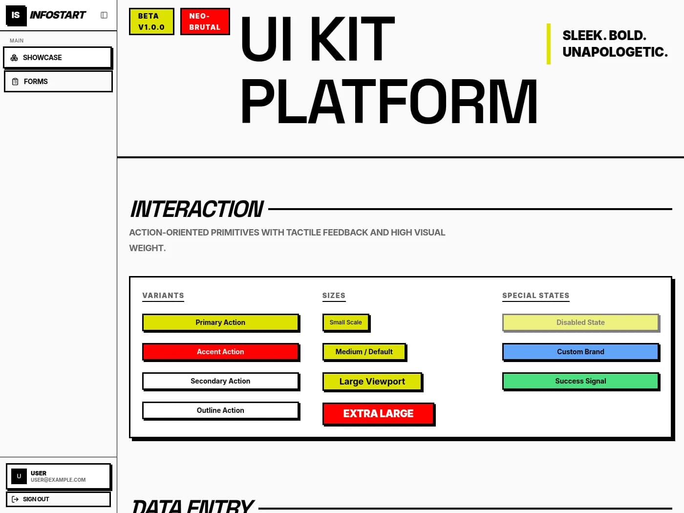 InfoStart UI Platform