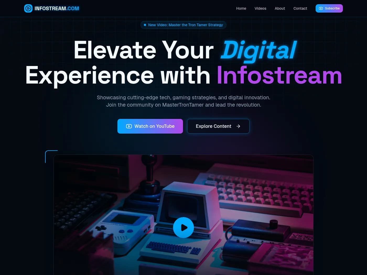 Infostream Promo Site