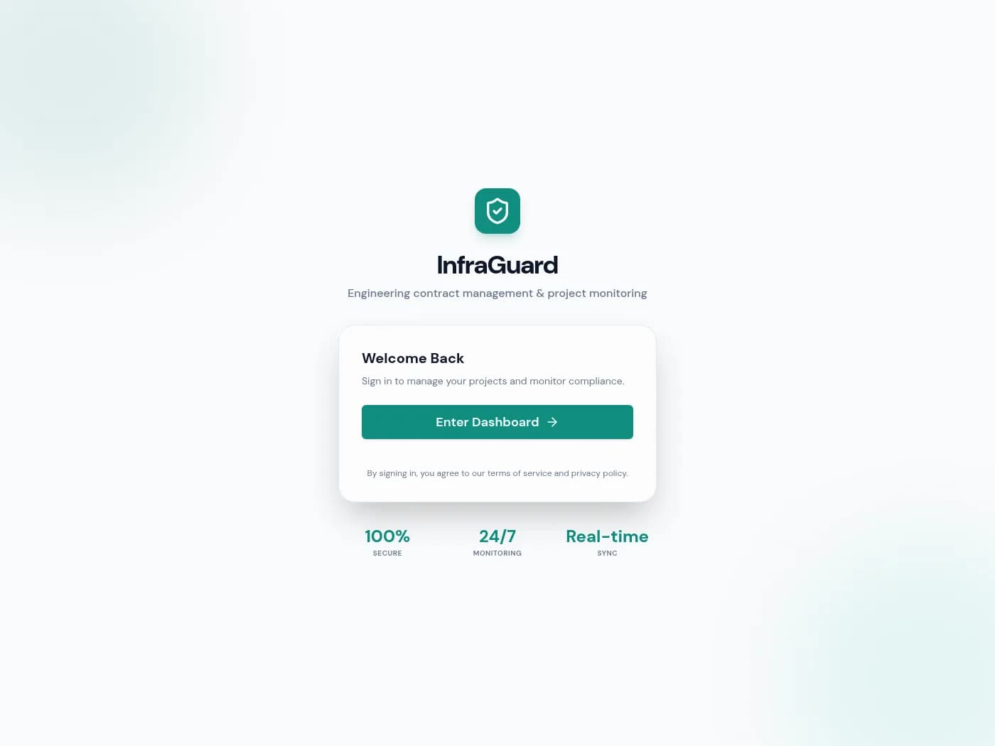 InfraGuard Dashboard