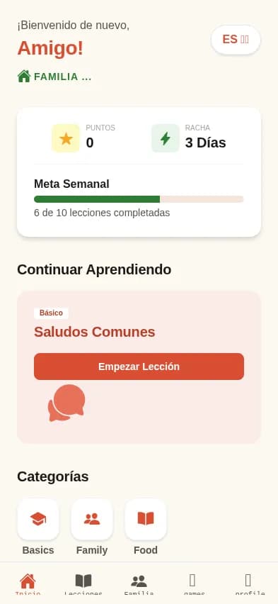 Inglés Familia App