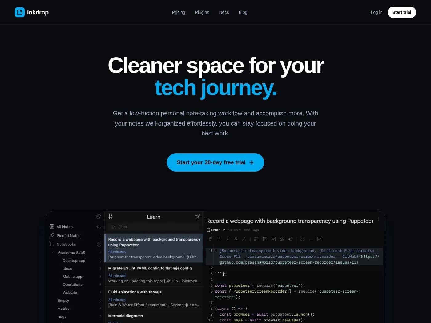 InkDrop Notes Clone