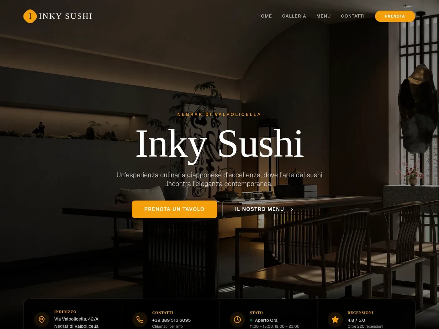 Inky Sushi Web Presence