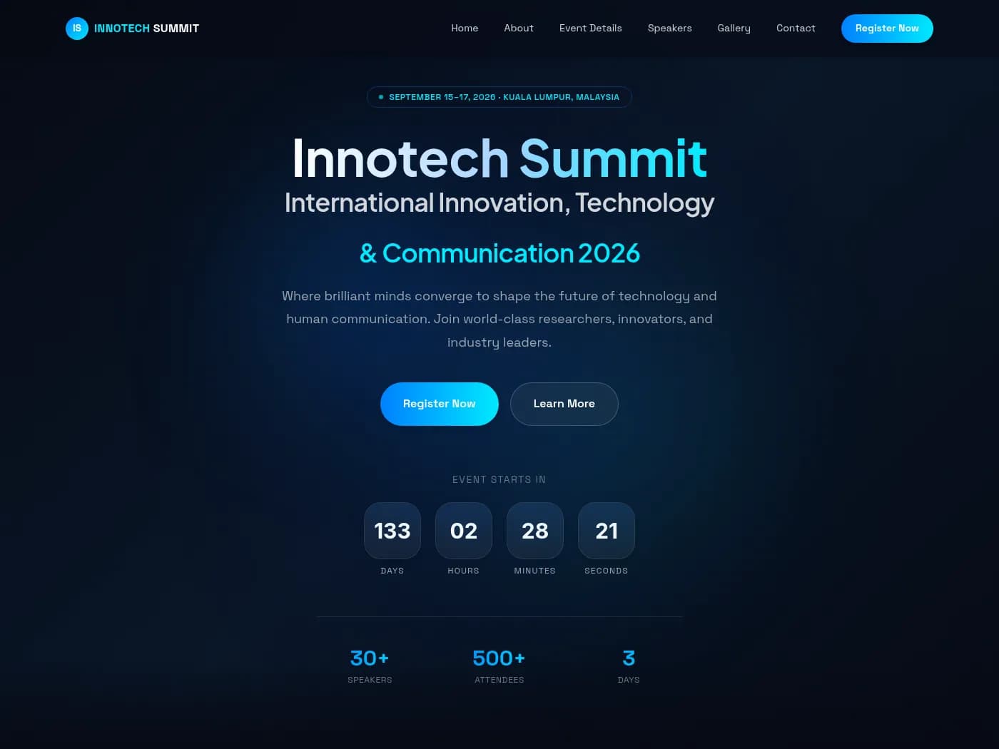 Innotech Summit Website