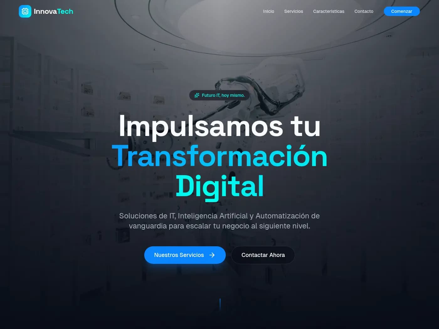 InnovaTech Landing Page
