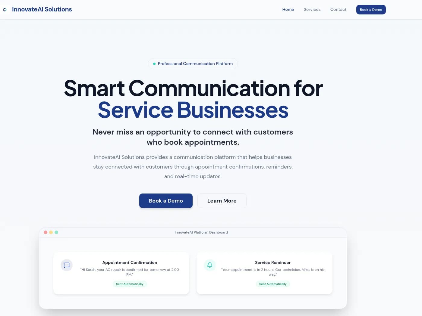 InnovateAI Solutions Site