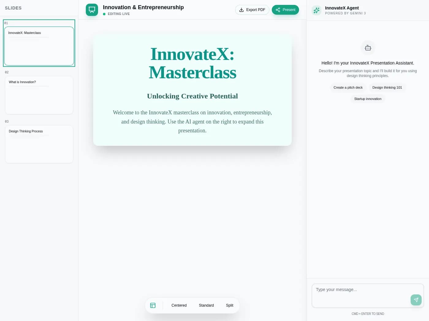 InnovateX Presentation