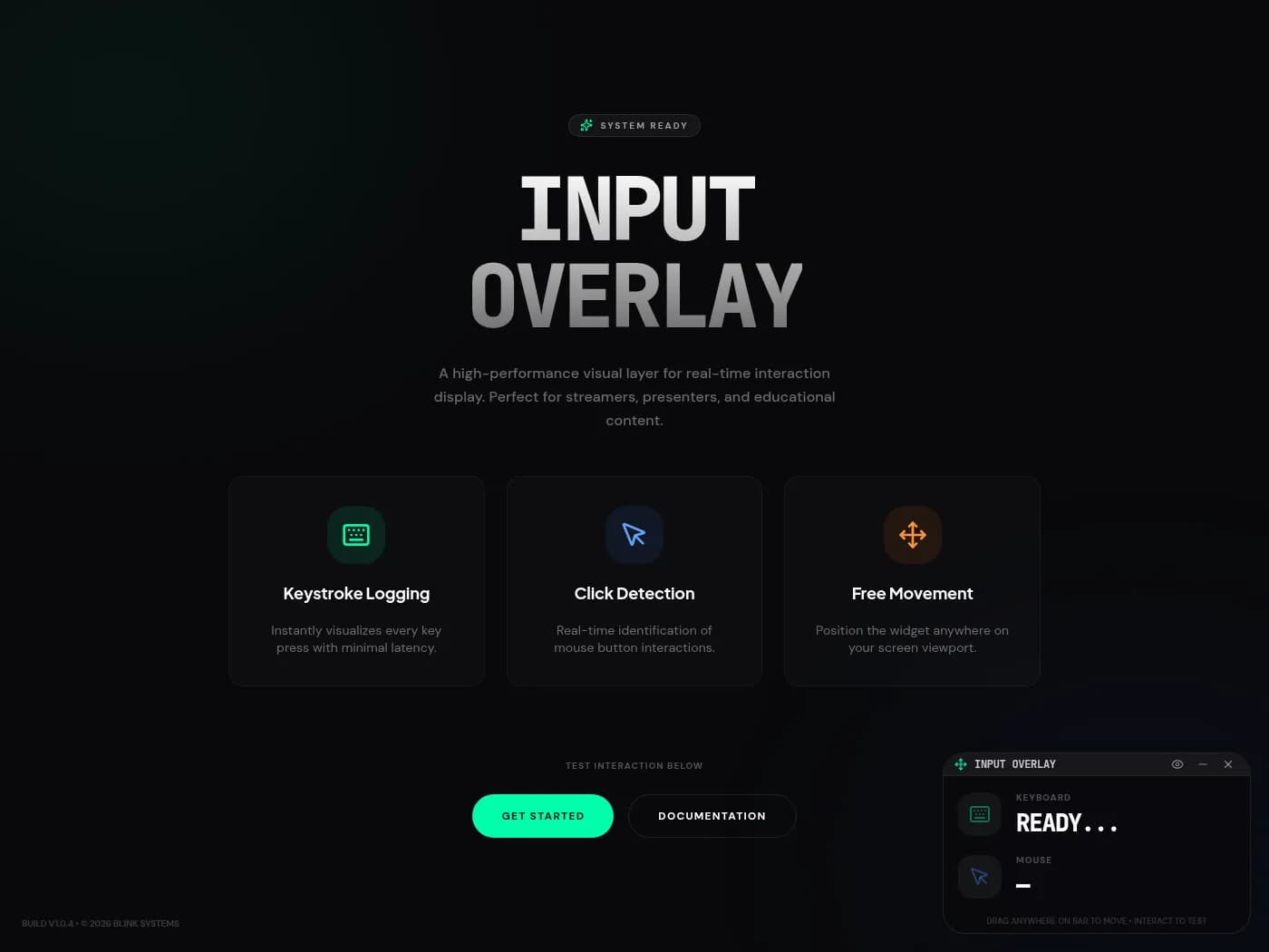 Input Overlay Widget