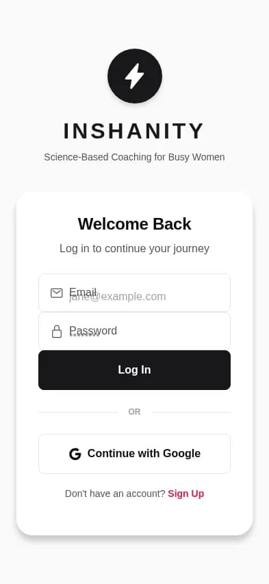 Inshanity Coaching App