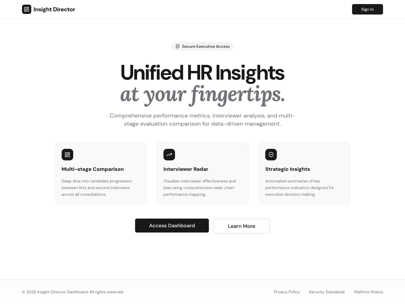 Insight Director Dashboard