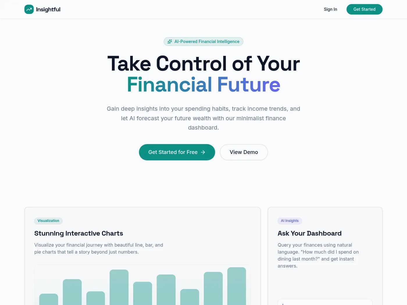 Insightful Finance Dashboard