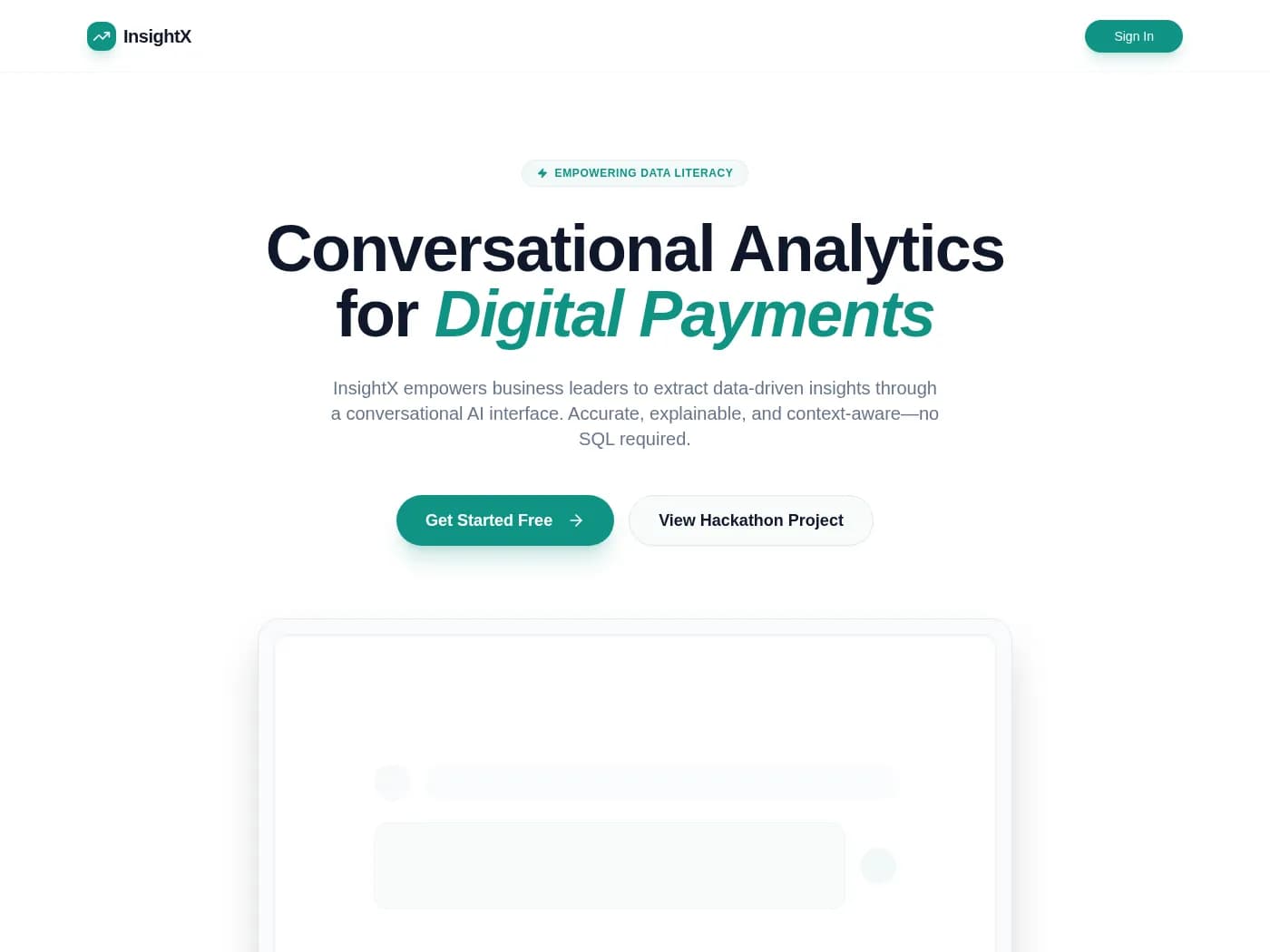 InsightX Conversational Analytics