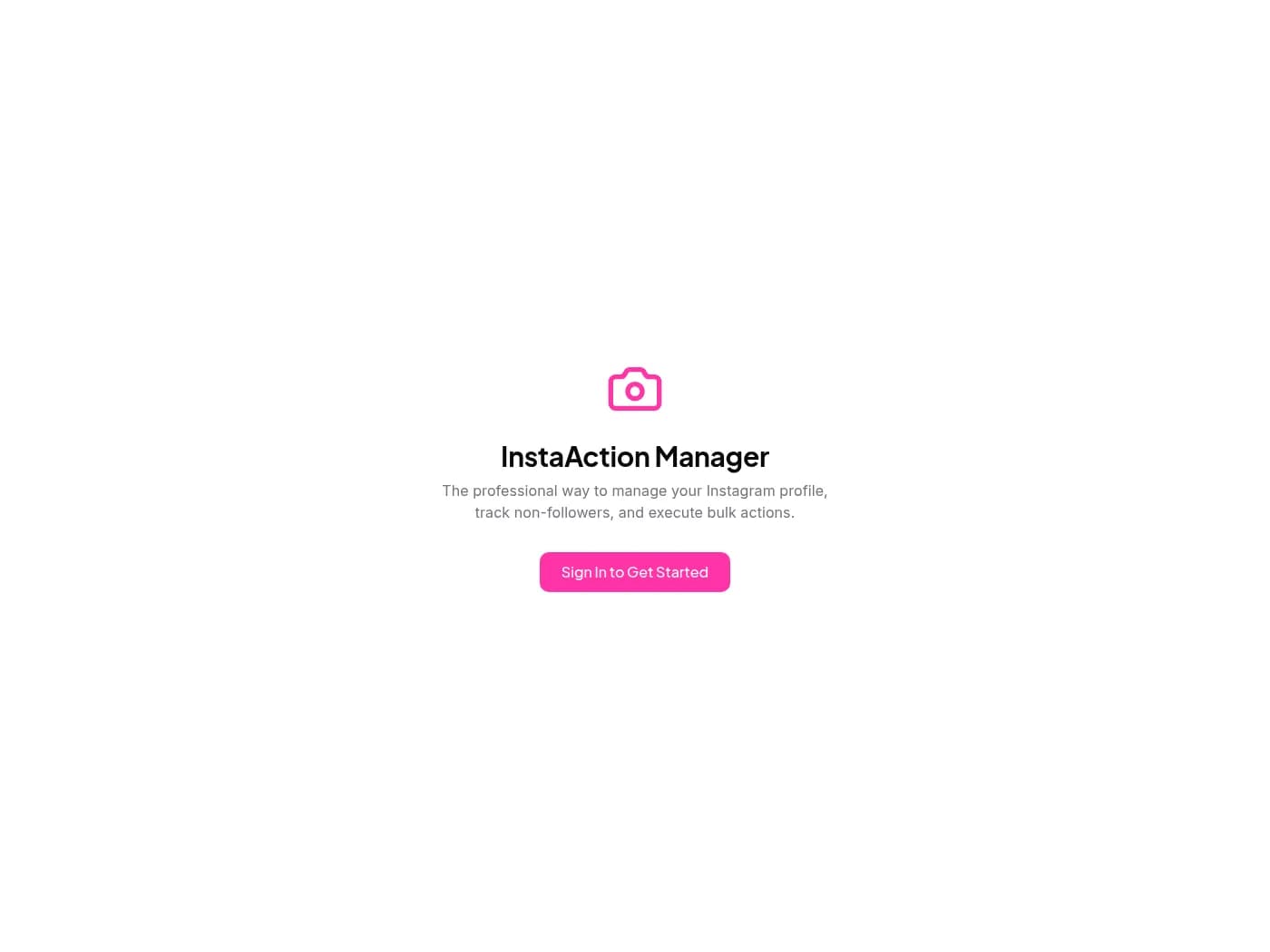 InstaAction Manager