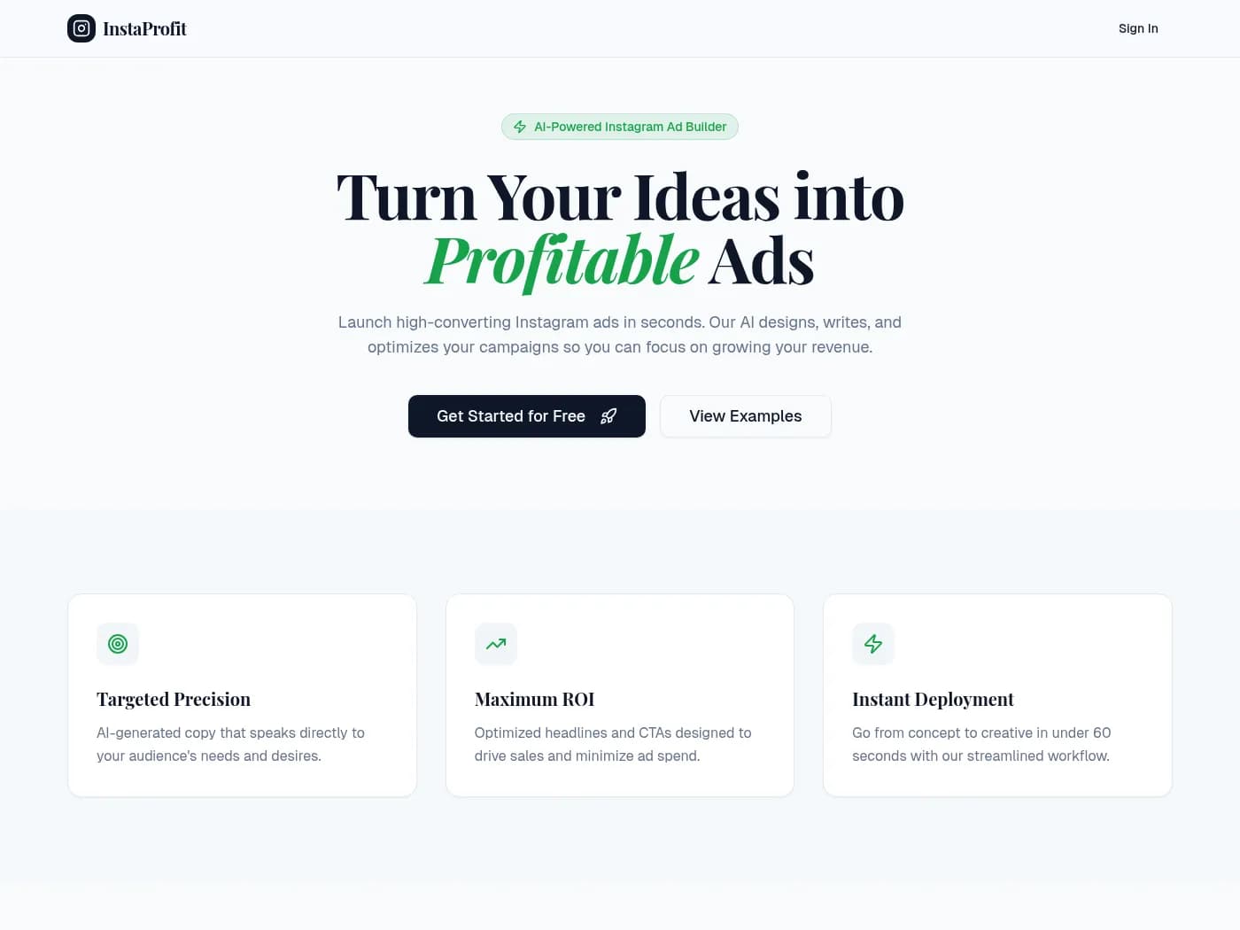 InstaProfit Ad Builder