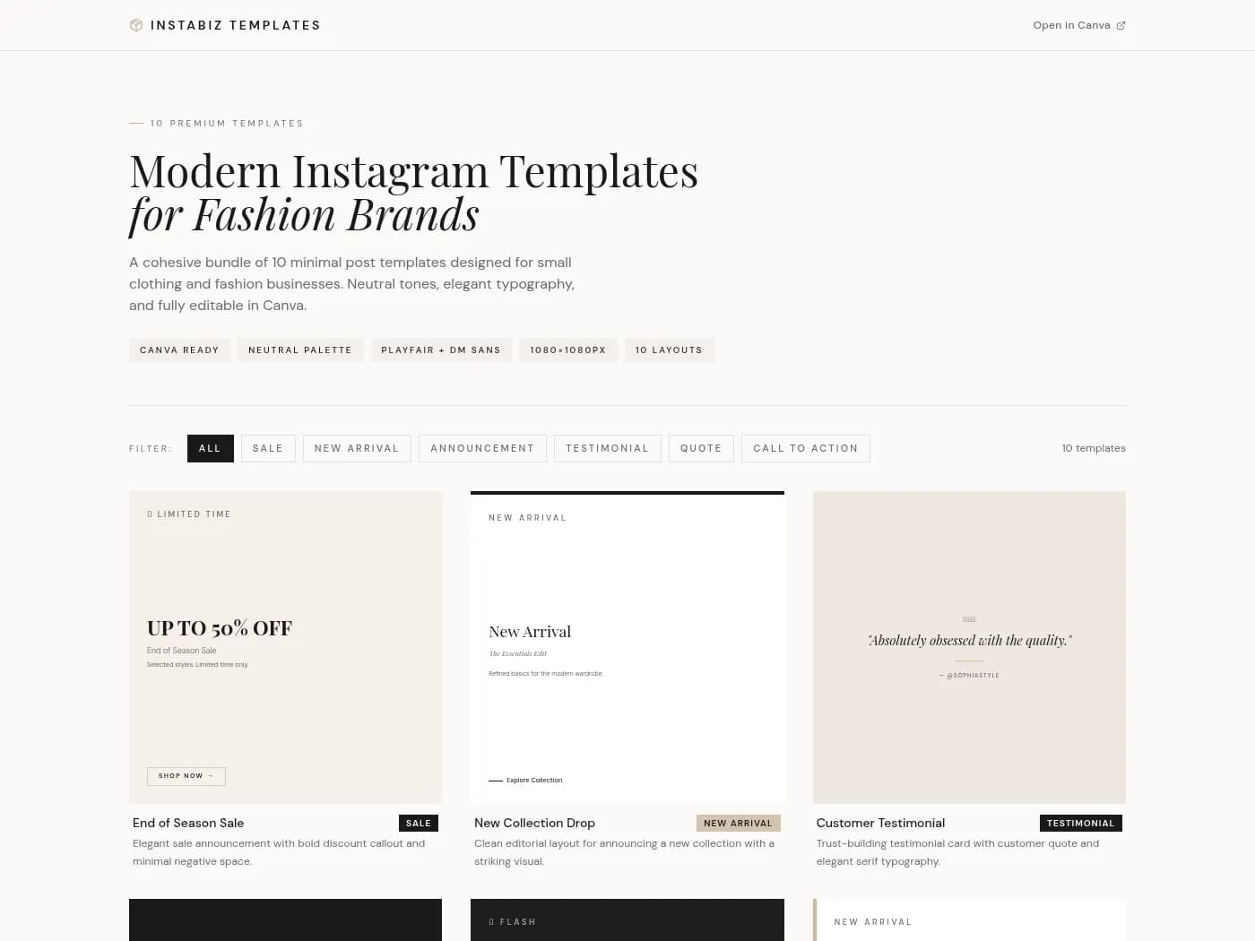 Modern InstaBiz Templates