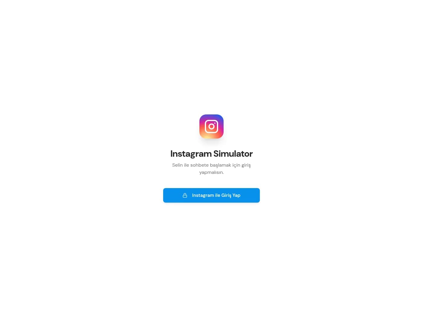 Instagram Chat Simulator
