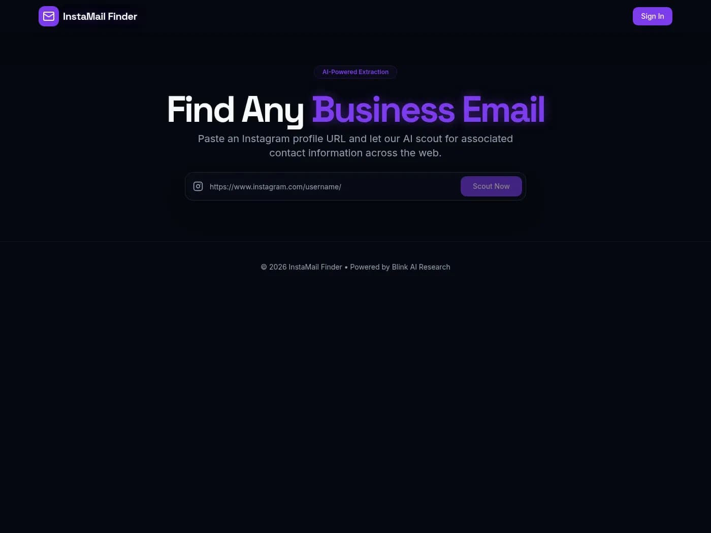 InstaMail Finder