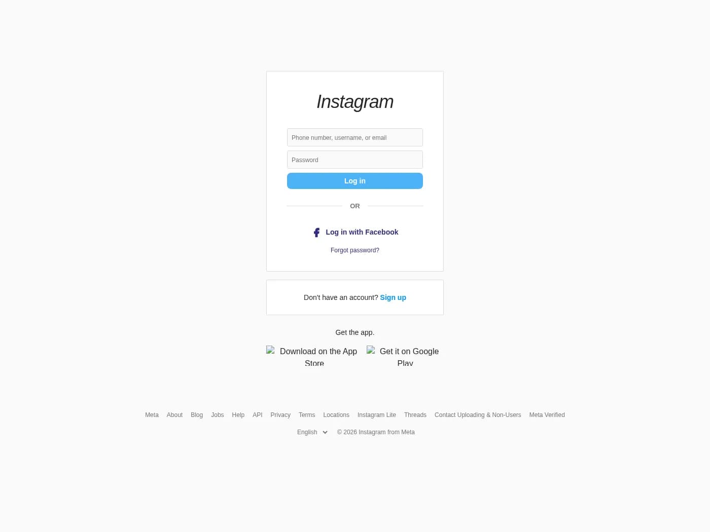 InstaHack Login Demo