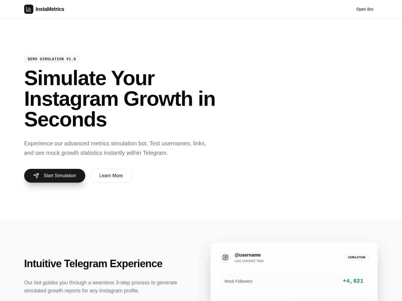 Insta Metrics Bot