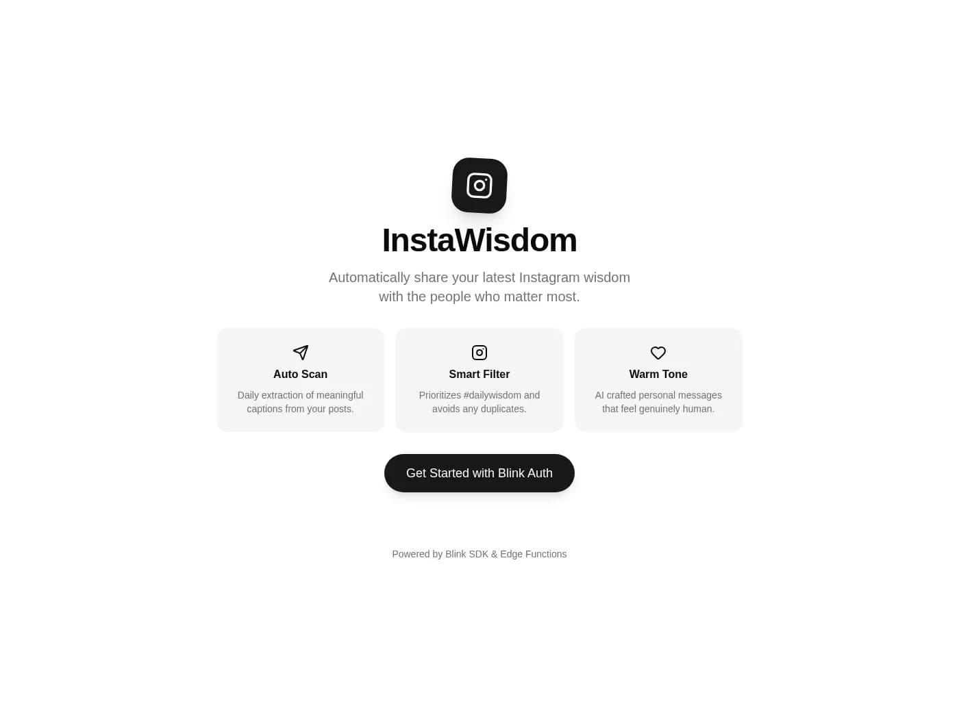InstaWisdom Messenger