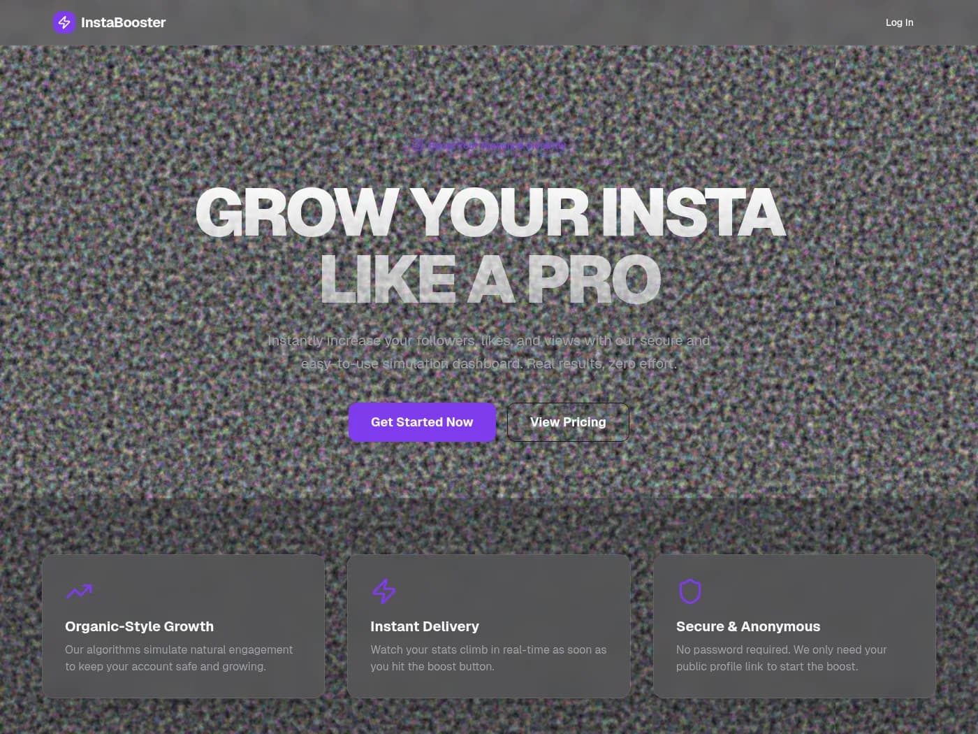 InstaBooster Dashboard