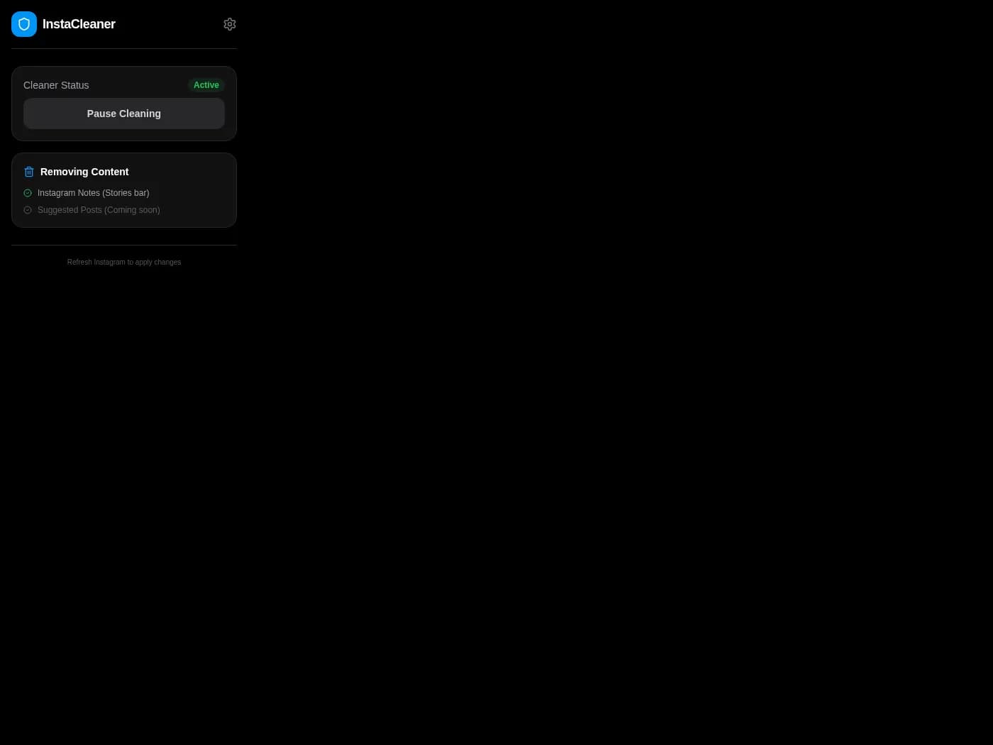 InstaCleaner Extension