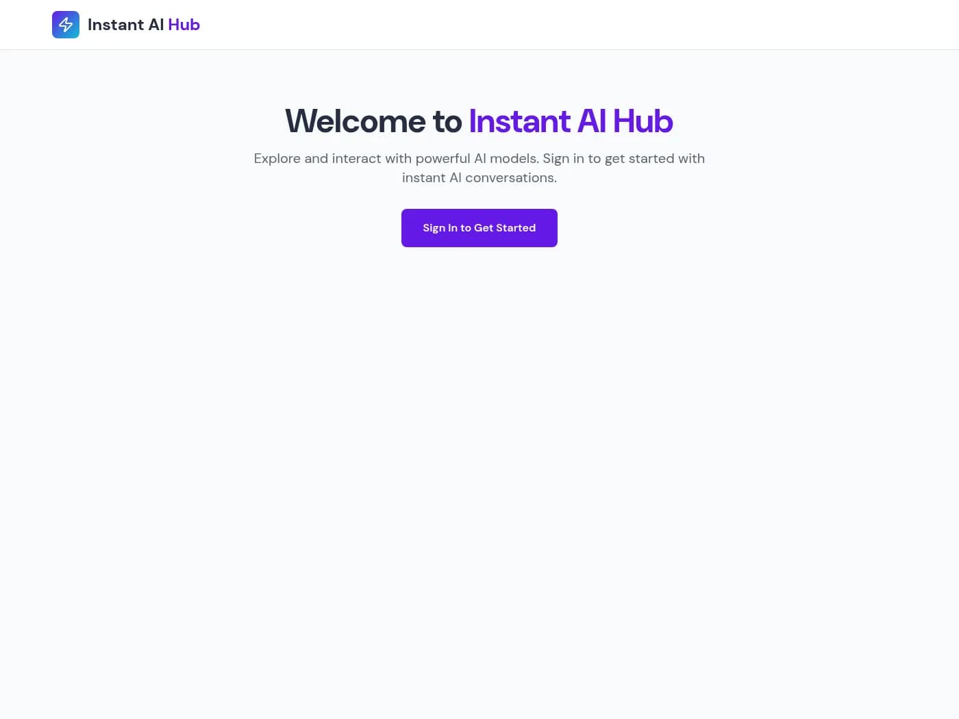 Instant AI Hub