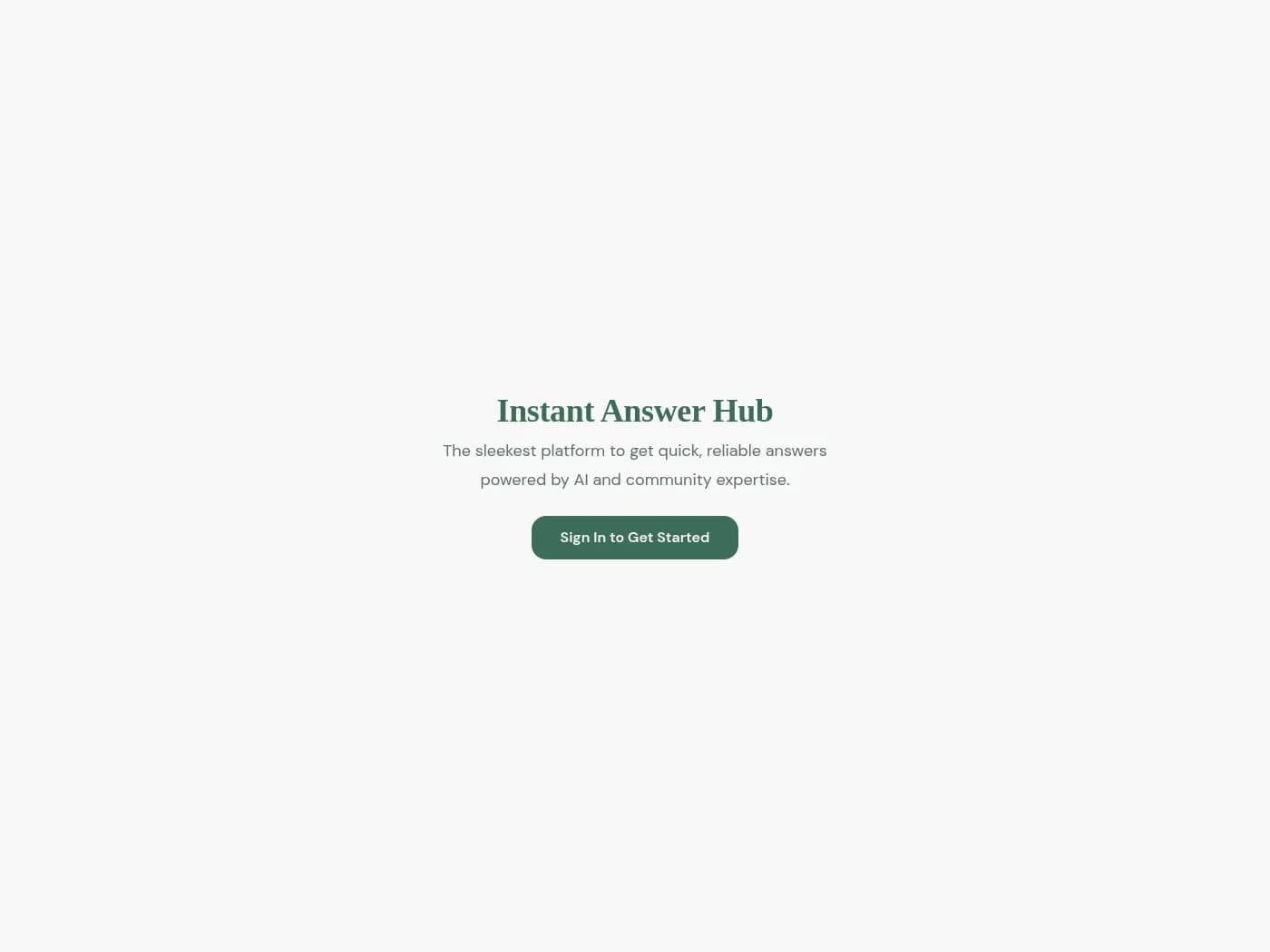 Instant Answer Hub