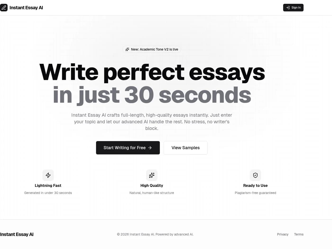 Instant Essay AI